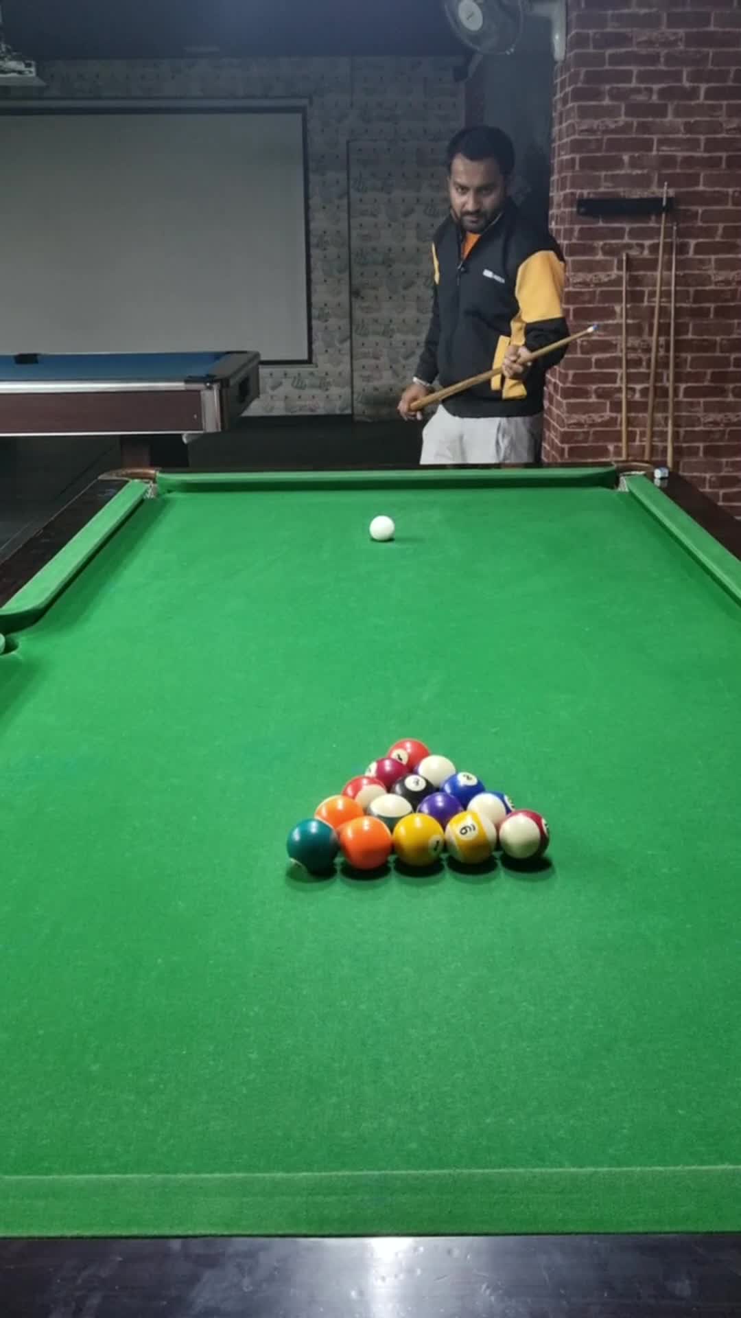 Himanshu Grewal Playing Pool Game