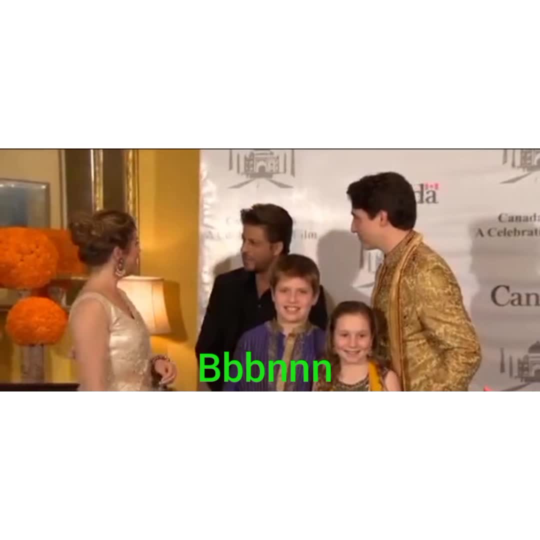 The Prime Minister of Canada Justin Tudor and Shah Rukh Khan